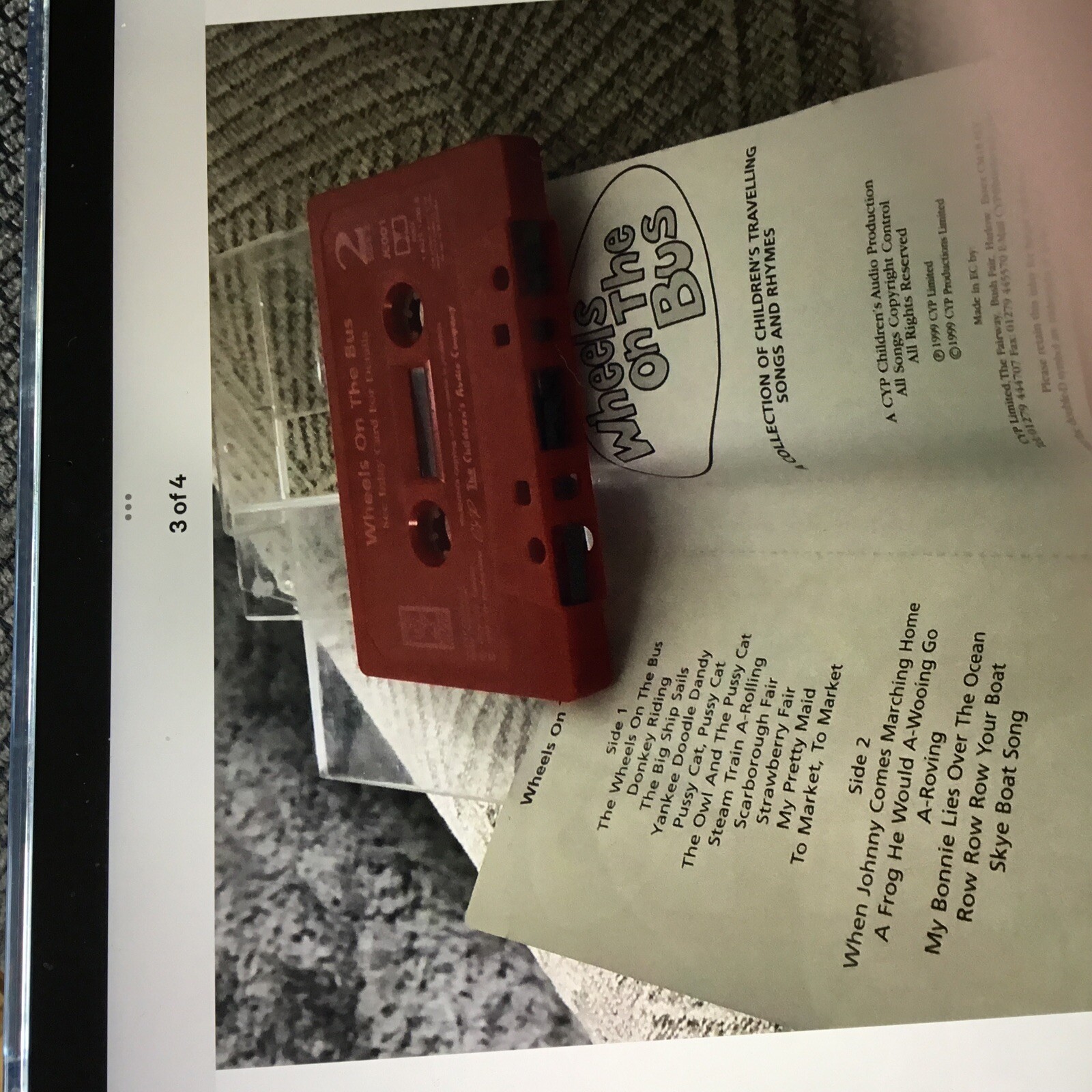 Children’s Song And Rhymes Cassette - The Wheels On The Bus - 1994 ...