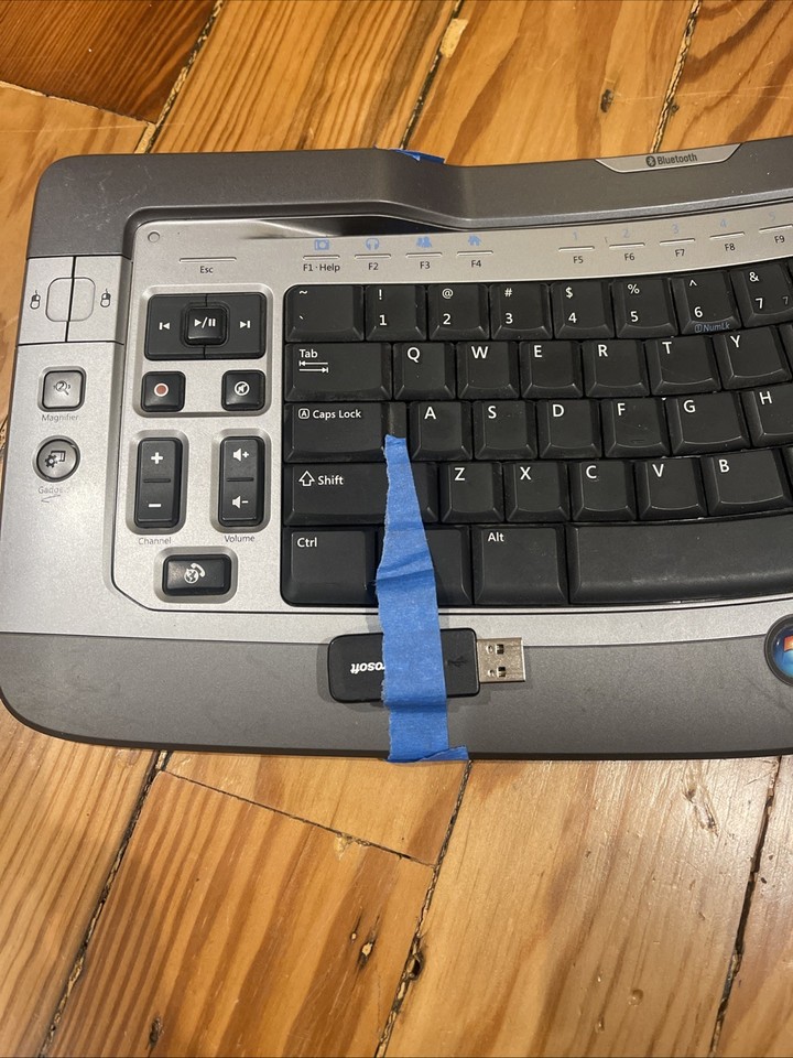 Microsoft Wireless Entertainment Keyboard 7000 Bluetooth Model 1073 EUC ...