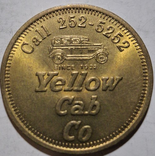 Phoenix, Arizona - Yellow Cab Co 1.00 Off 5$ Cab Ride Transit Token AZ ...