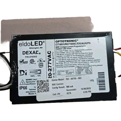EldoLED Optotronic 60W OTi60/UNV/1600/DX/AUX/P6 Outdoor LED | eBay