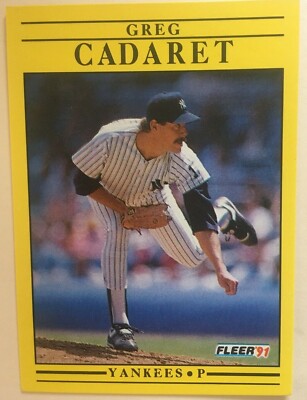 Greg Cadaret New York Yankees 1991 Fleer No. 658 | eBay