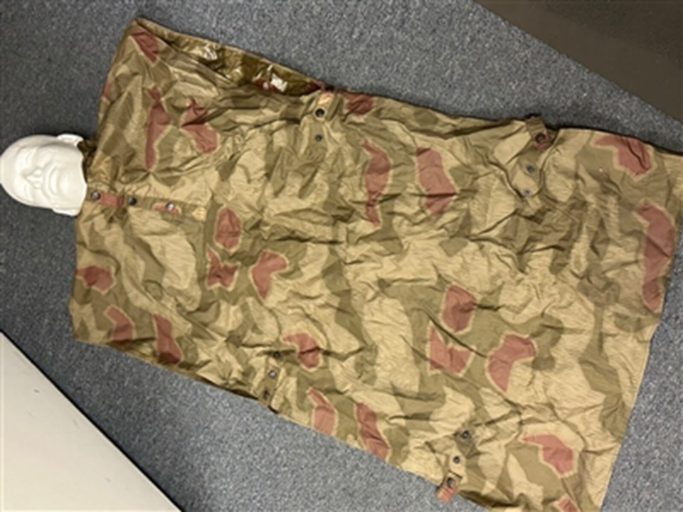 Authentic West German Border Guard Poncho Sumpfmuster Camo Nylon Cold ...