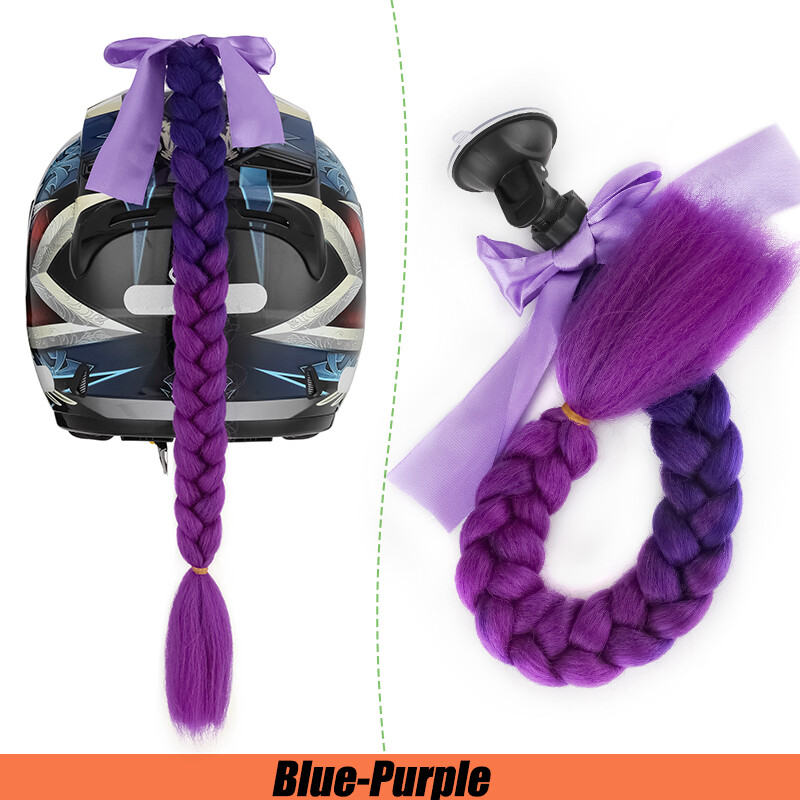 Motorcycles Bike Girl Ramp Helmet Braid Ponytail Hair Pigtail Braiding ...