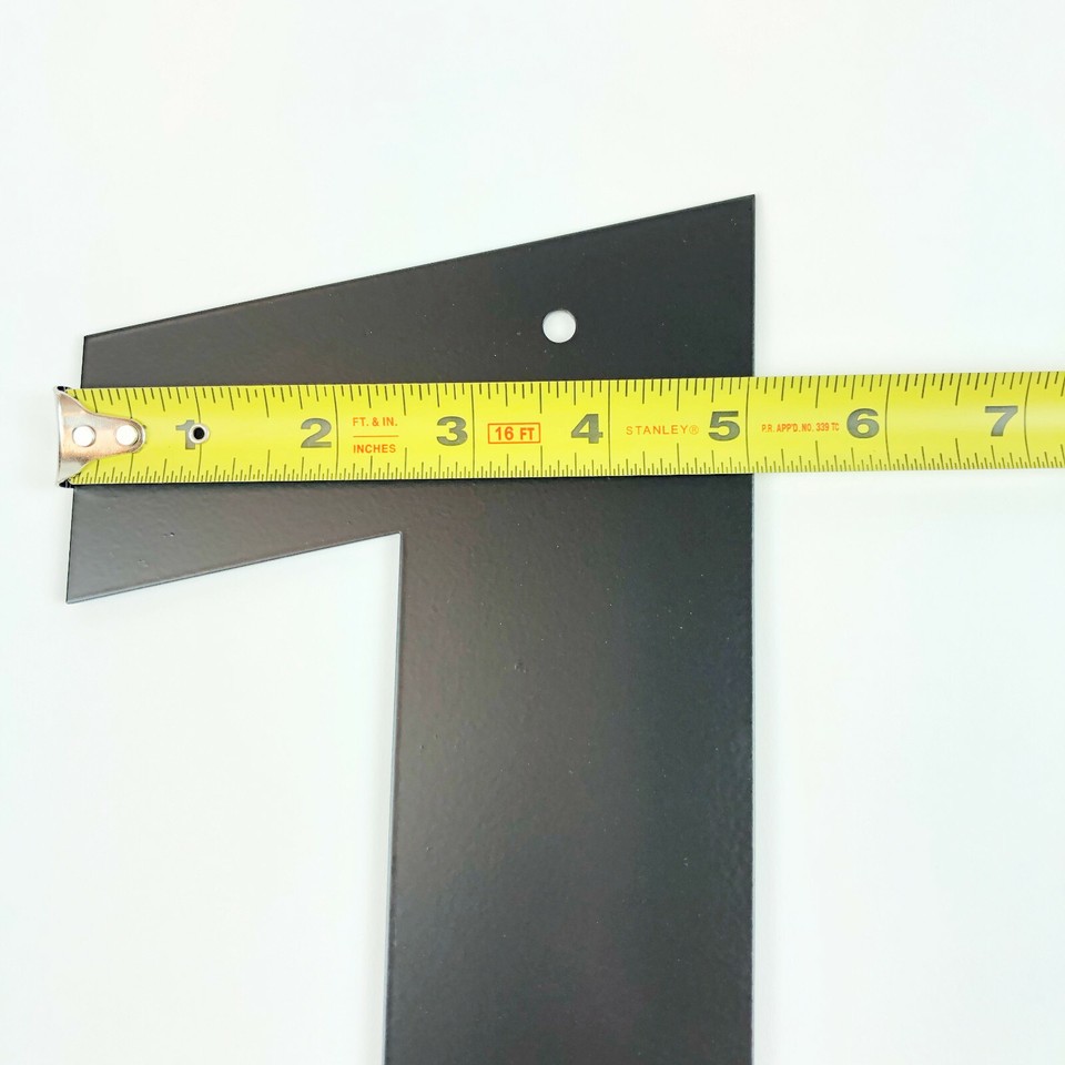 12 inch 0 to 9 Large Numbers Black Metal Iron Home House Street ...