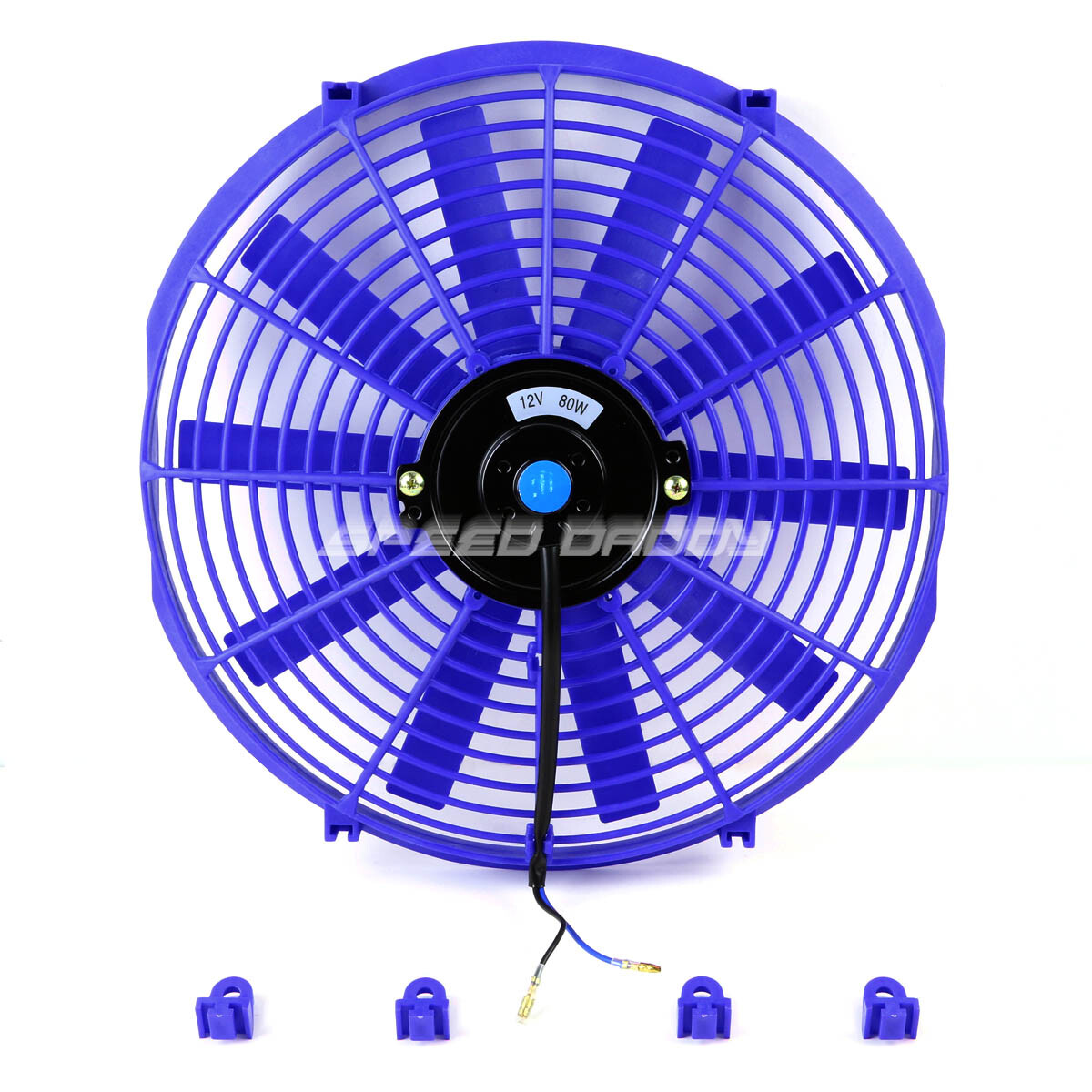 3-ROW ALUMINUM RADIATOR+2X 14"FAN BLUE FOR 83-94 F250/F350 SUPERDUTY V8 ...