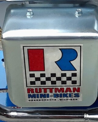 CORRECT RUTTMAN MINI BIKE CHAIN GUARD DECAL. SHOW BIKES. | eBay