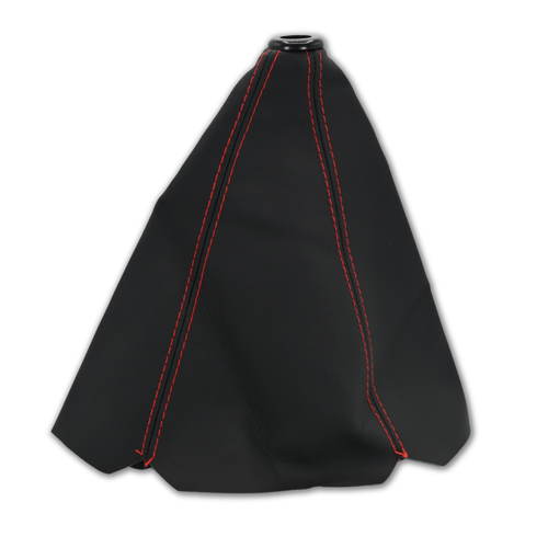 RED STITCH BLACK LEATHER JDM SHIFT BOOT FOR HONDA CIVIC SHIFT KNOB GEAR ...