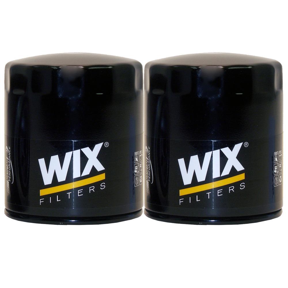 WIX Set Pair of 2 Engine Oil Filters for Chrysler Dodge Ford Land Rover ...