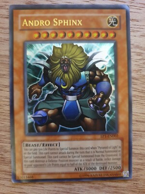 Yugioh Card - Andro Sphinx - EP1-EN002 - Ultra Rare | eBay Australia