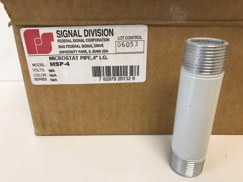 NEW IN BOX FEDERAL SIGNAL MICROSTAT 4" EXTENSION PIPE MSP-4 | eBay