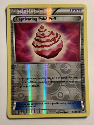Pokémon TCG Captivating Poke Puff XY Steam Siege 99/114 Reverse Holo ...