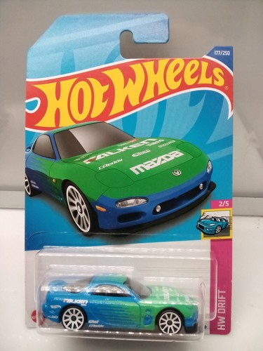 Hot Wheels Mainline - HW Drift / '95 Mazda RX7 FD - Blue -Falken ...