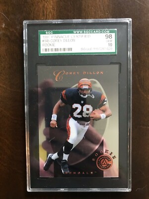 1997 Pinnacle Certified COREY DILLON Rookie Card #145 SGC 10 Gem Mint ...