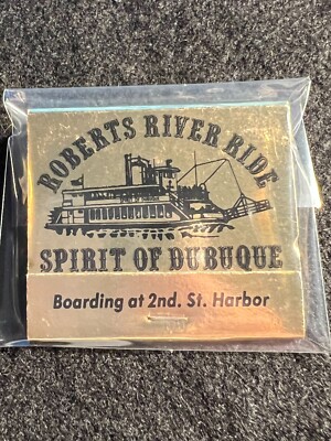 VINTAGE MATCHBOOK - ROBERTS RIVER RIDE - SPIRIT OF DUBUQUE, IA ...