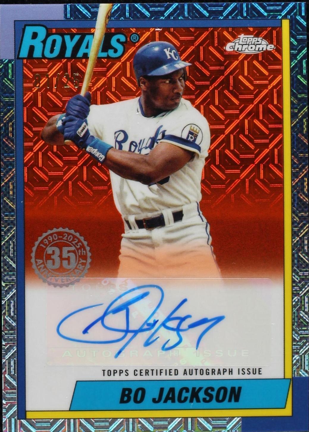 2025 Topps Series 1 - 1990 Topps Chrome Silver Pack Autographs Bo ...