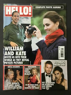 HELLO Magazine 1254 Prince William Kate Tess Daly Valentino 3 Dec 2012 ...