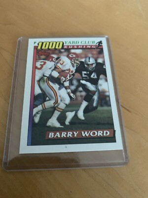 1991 Topps 1000 Yard Club Barry Word #16 | eBay