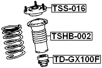 Front Shock Absorber Mounting Fits Lexus 48680-22020, 48680-22030 ...