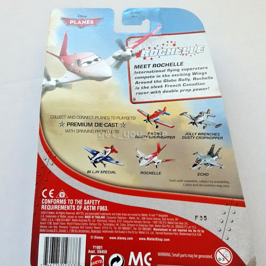 NEW Disney Planes ROCHELLE #22 Premium Die-Cast World Above Cars 2012 ...