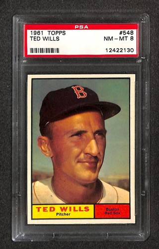 1961 TOPPS #548 TED WILLS PSA 8 NM-MT 12422130 | eBay