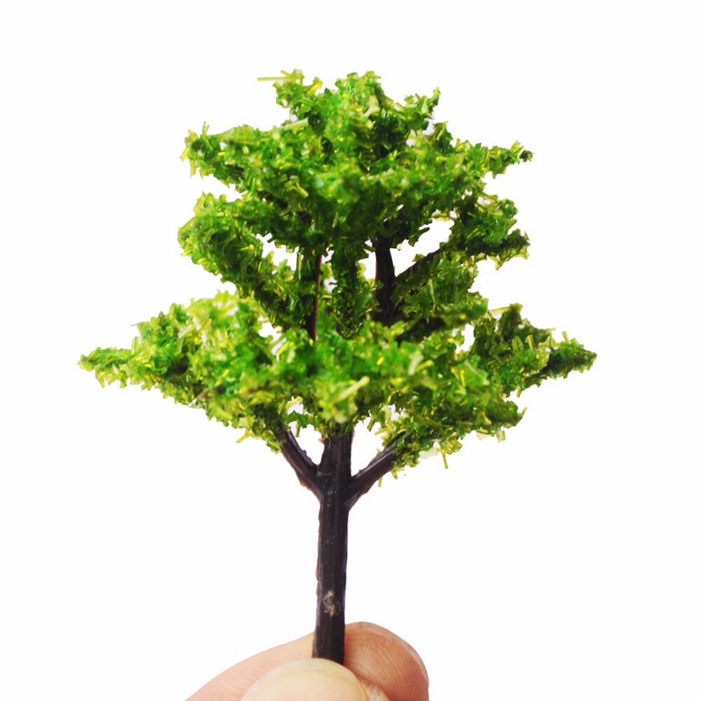 Green Plastic Model Trees for Building Model and Scenery Decoration ...