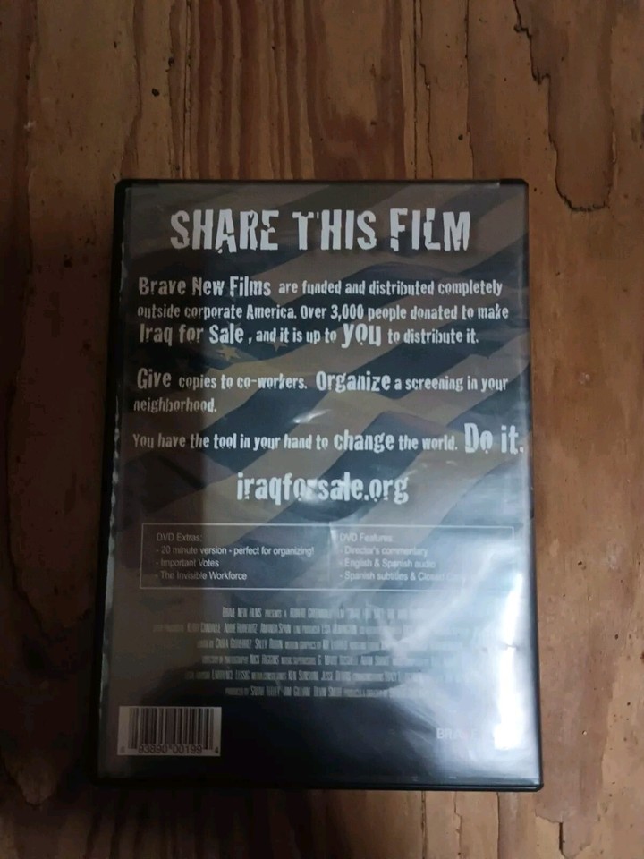 Iraq for Sale: The War Profiteers - DVD documentary never watched | eBay