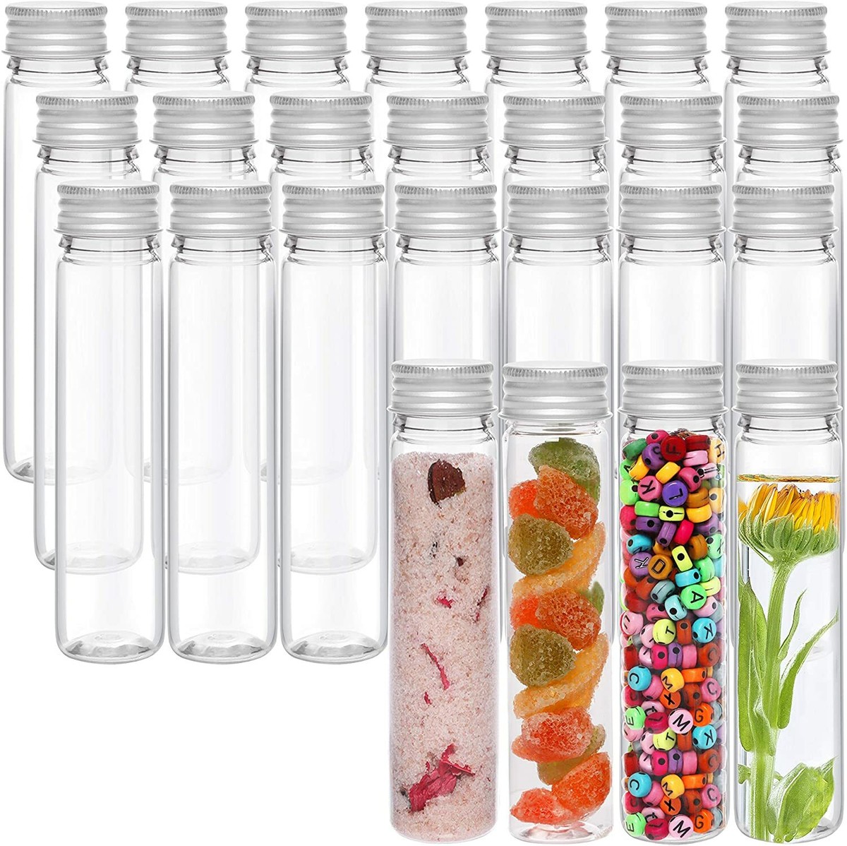 Plastic Storage Tubes With Lids