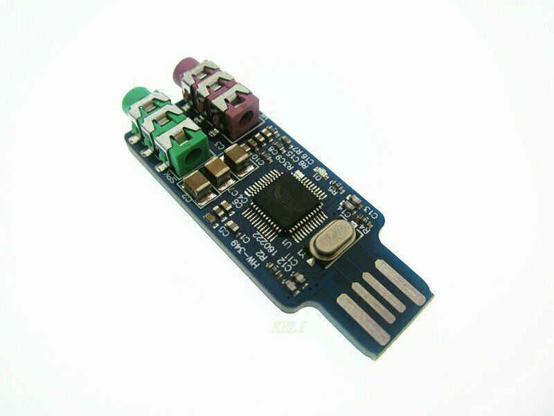 Plug And Play USB Sound Card For Laptop CM108 USB External Sound Card ...