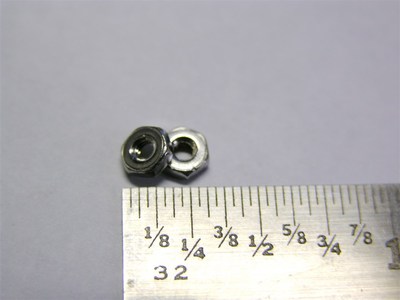 100 Accurate Fasteners 2-56 SM PAT 2-56 3/16"Hex 1/16" T Stainless Hex ...