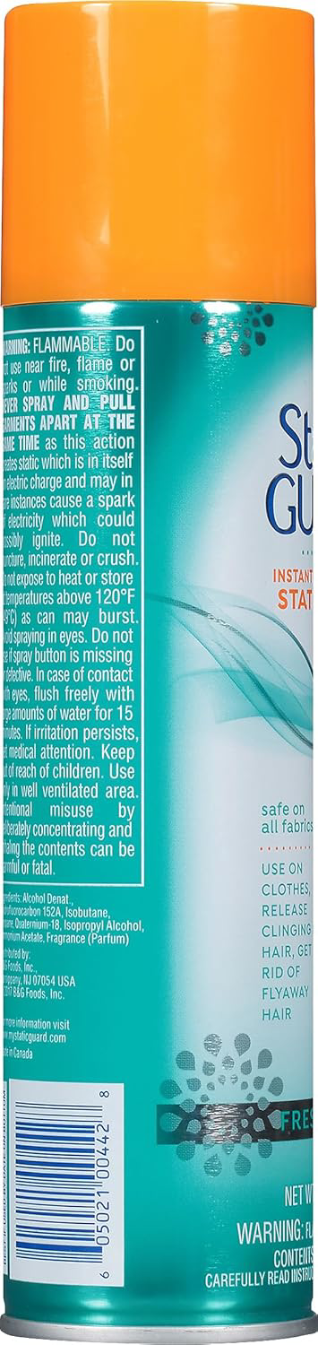 Static Guard Fabric Spray, Fresh Linen Scent, 5.5 Ounce Can Pack of 2 ...