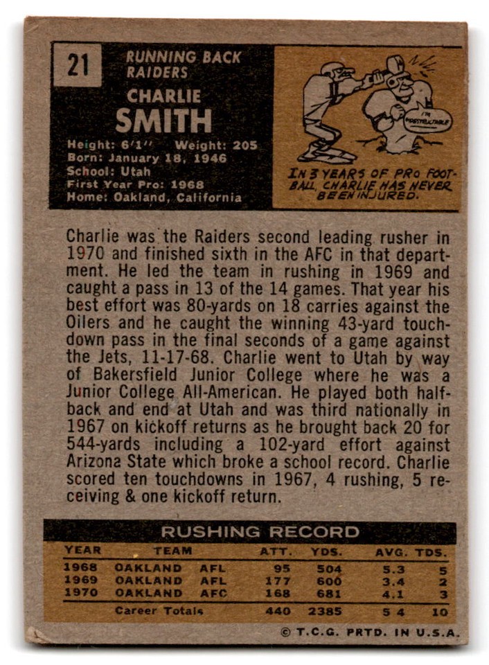 1971 Topps #21 Charlie Smith | eBay