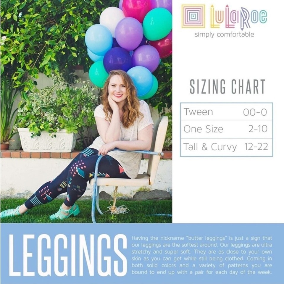 NEW Lularoe OS Floral Black Background Leggings One Size Soft and ...