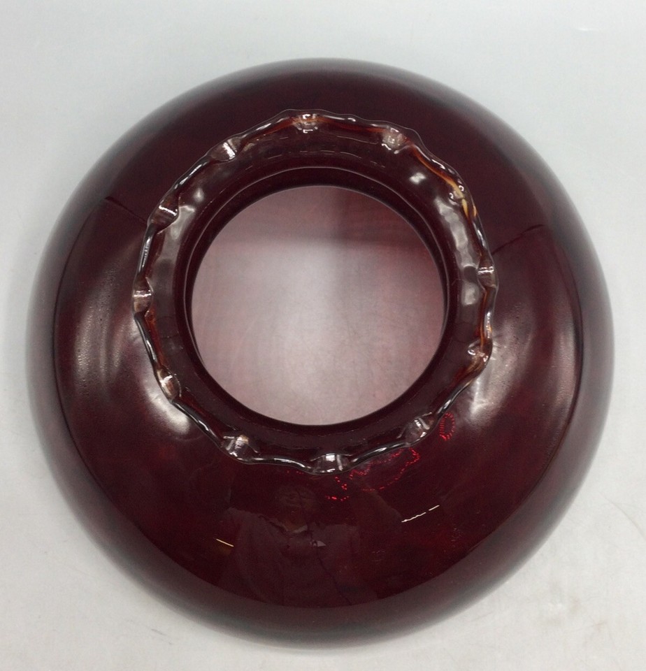 Vintage Ruby Red Glass Lamp Shade, 10” Wide X 6.5” Tall | eBay