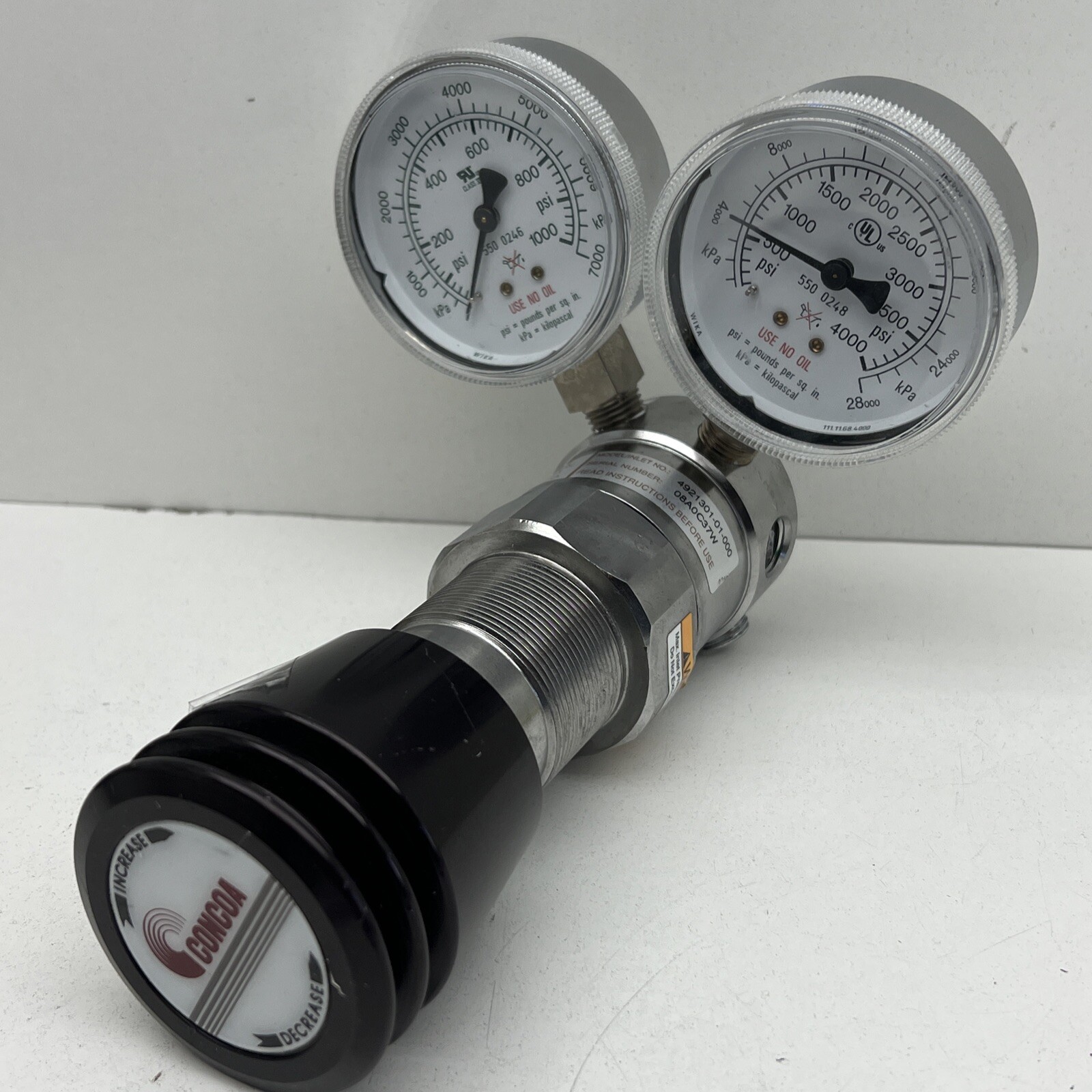 Concoa Controls 4921301-01-000 Pressure Regulator 1/4" NPT (One Bad ...