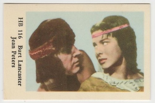 Burt Lancaster + Jean Peters Dutch Gum Trading Card - 1965 HB 116 E5 ...