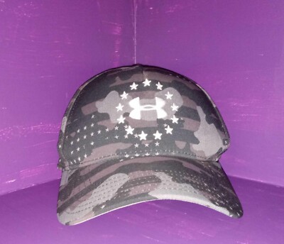 UNDER ARMOUR CAMO FULL BACK CAP SIZED EUC | eBay