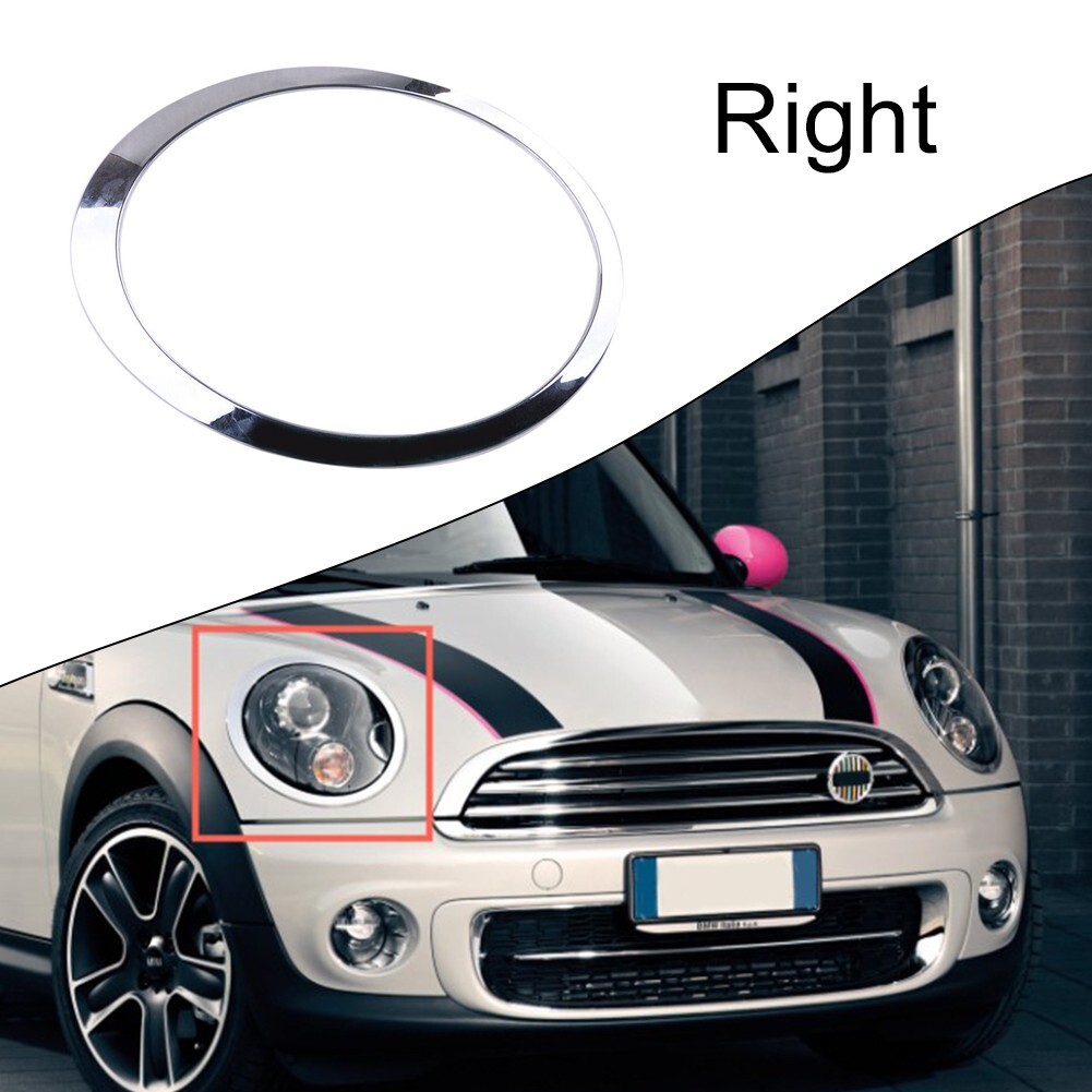 Fit For Mini Cooper 2007-2015 Chrome /Headlight Trim Ring/Right Side ...