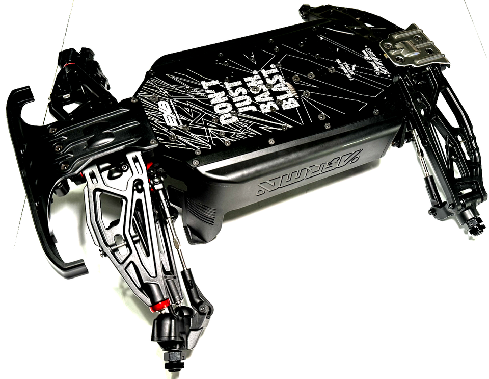 ARRMA NOTORIOUS BLX V6 1/8 SPEED MONSTER TRUCK ROLLER SLIDER CHASSIS ...