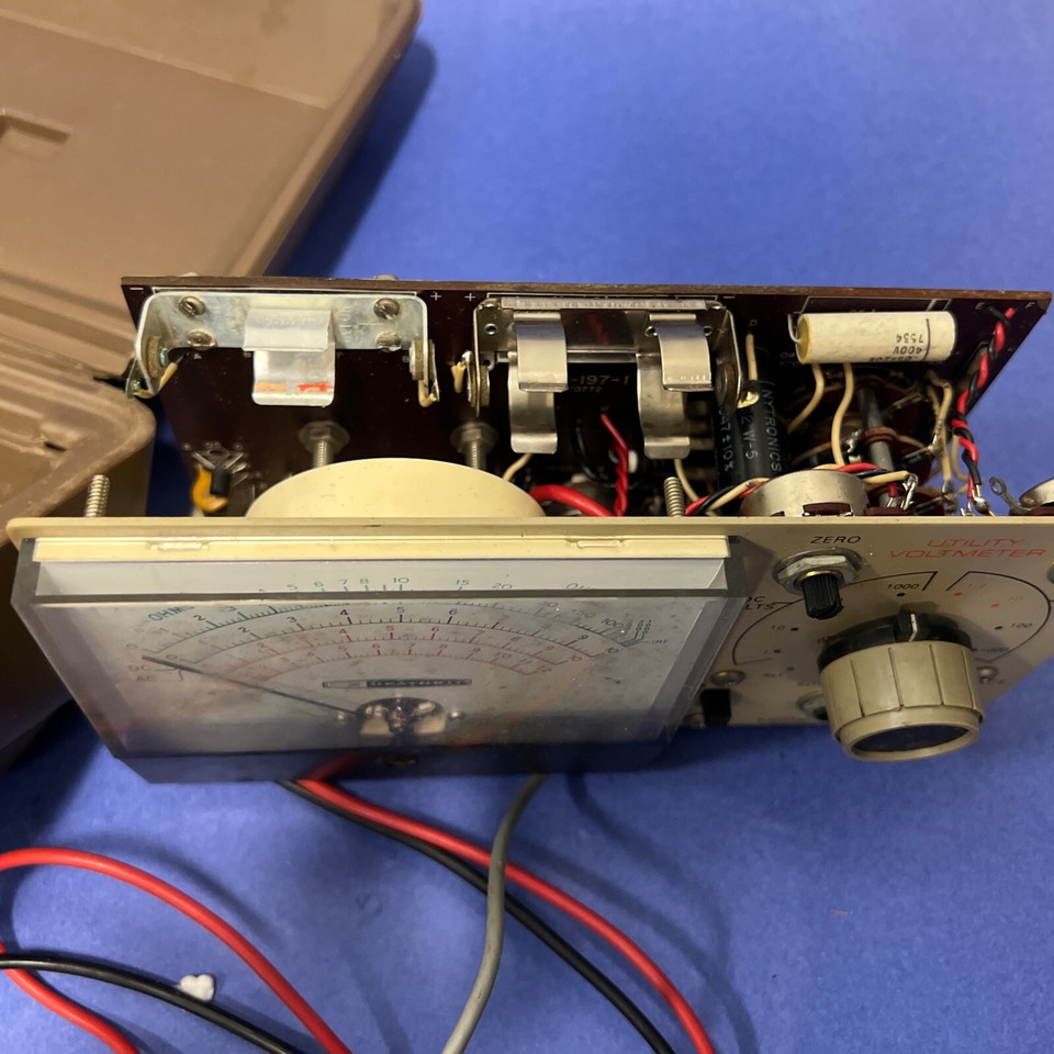 Heathkit Utility Solid State Voltmeter Model IM-17 in Hard Case ...