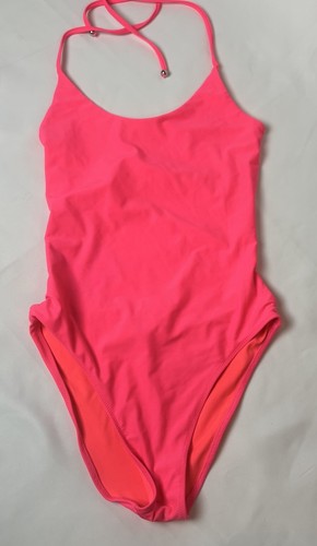 NWT Ramy Brook Swim Shauna Strappy One Piece Swimsuit Neon Pink Sz ...