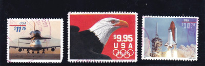 US group of three high face value Priority/Express stamps (90Z)) | eBay
