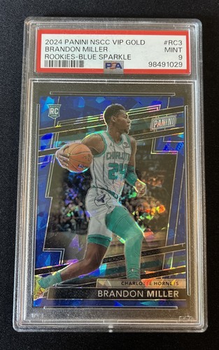 2024 Panini The National Vip Brandon Miller Blue Sparkle Rookie /124 ...