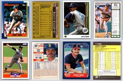 Jerry Reed 4 Card Lot - Cleveland Indians Seattle Mariners Phillies ...