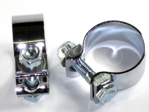 TRIUMPH 1 3/8" exhaust crossover CLAMPS clamp set 70-7512 complete | eBay