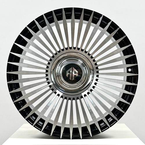 20x8.5" American Forged Wheels Rims Black Machined 5x112 w/Floating ...