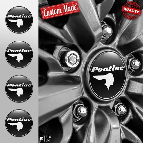 Pontiac Decals | 4pcs Set Wheel Cap Stickers | Custom Made Rim Emblems ...