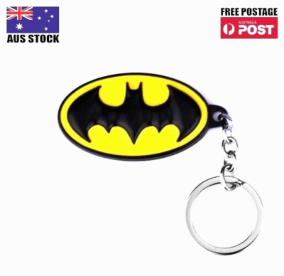 Batman Keyring Logo Marvel DC Movie Key Chain Enamel Metal Key Ring ...