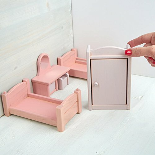 Once Upon A Treehouse Pink Wood Miniature 1:12 Bunk Bedroom Dollhouse ...