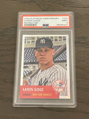 2022 Topps Chrome Platinum Anniversary Refractor Aaron Judge #200 PSA 9 ...