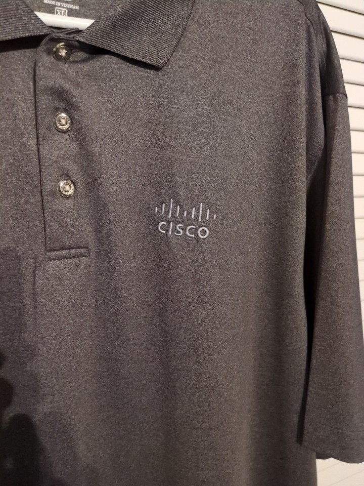 Pebble Beach Cisco Logo Performance Short Sleeve Polo Shirt Men’s Size ...